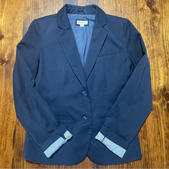 Merona | Jackets & Coats | Merona Fitted Navy Blazer | Poshmark